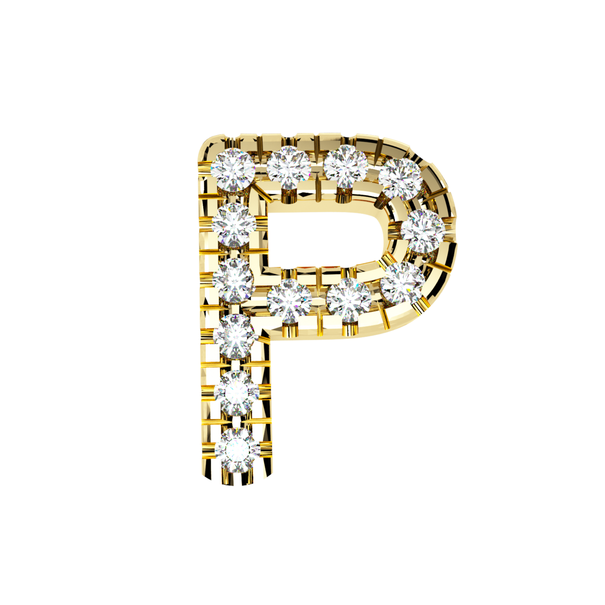 The Letter P In Diamond